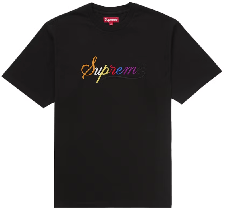 Supreme Cursive S/S Top Black – YankeeKicks Online