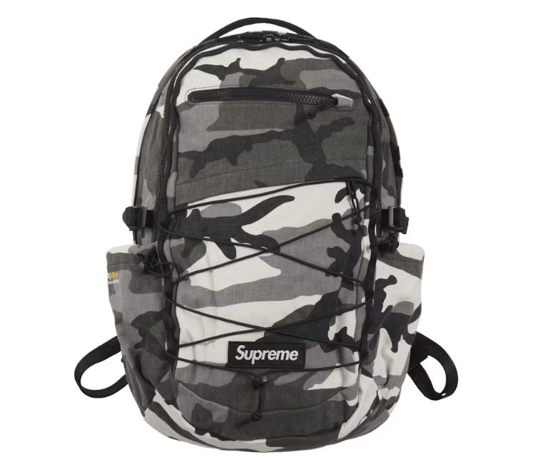 Supreme Logo Backpack (SS25) Snow Camo – YankeeKicks Online
