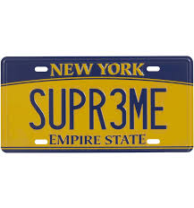 Supreme License Plate Multicolor – YankeeKicks Online