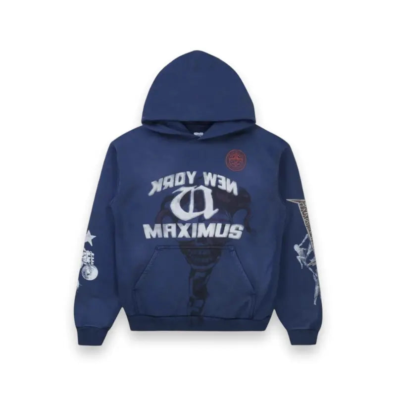 Travis Scott NYC Metlife Utopia Blue Washed Hoodie – YankeeKicks Online