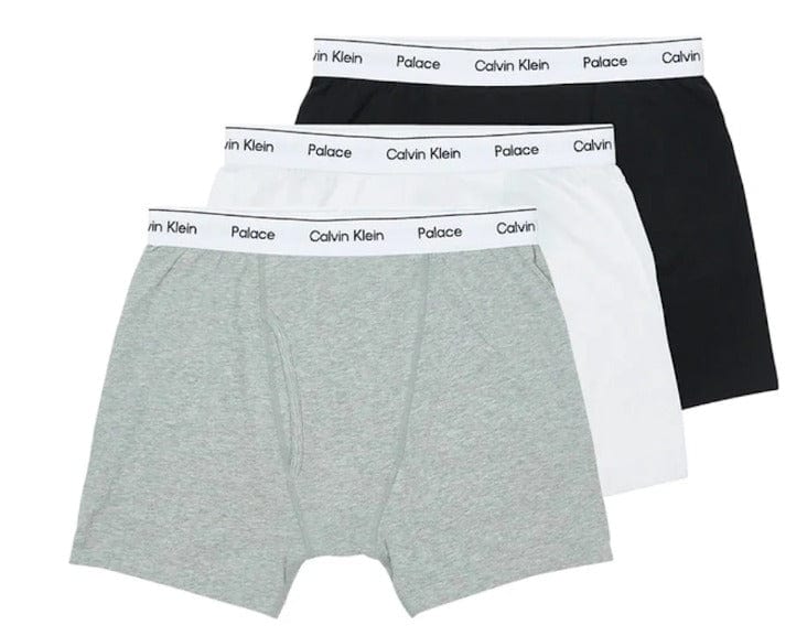 Palace CK1 Boxer Briefs (3 Pack) - White/Light Grey/Heather ...