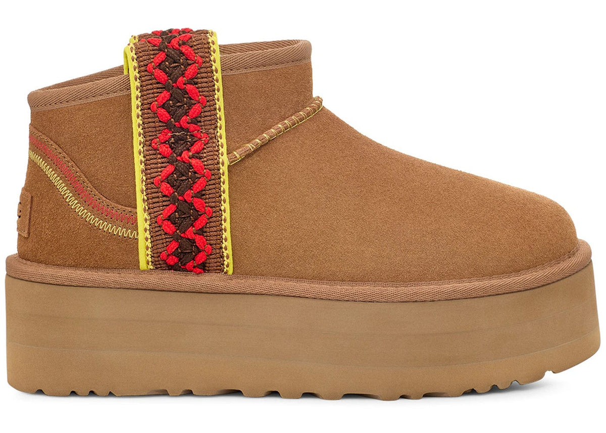 UGG Classic Ultra Mini Braid Boot Chestnut (Women's) – YankeeKicks Online