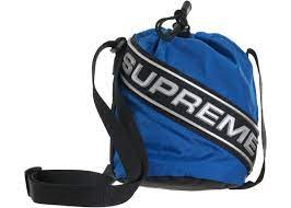 Supreme Small Cinch Pouch Blue – YankeeKicks Online